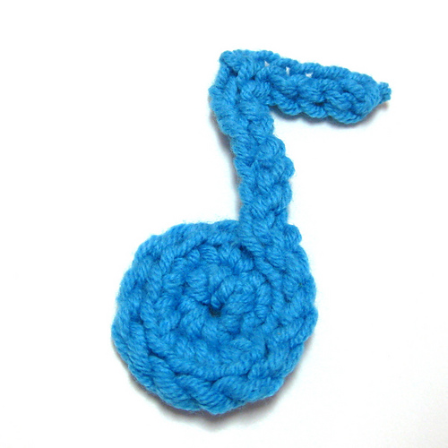 Ravelry: Crochet Musical Note Tutorial pattern by Joy Morgan