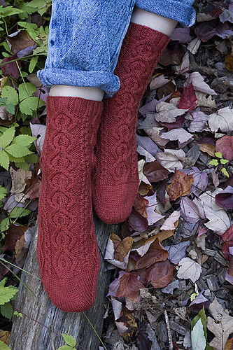 Ravelry: Autumn Ember socks pattern by Anna Radchenko
