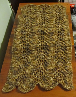 Ravelry: nittineedles' Brown Old Shale Shawl