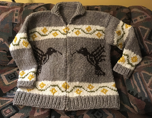 Ravelry: nittineedles' Hummingbird Sweater Cowichan Style
