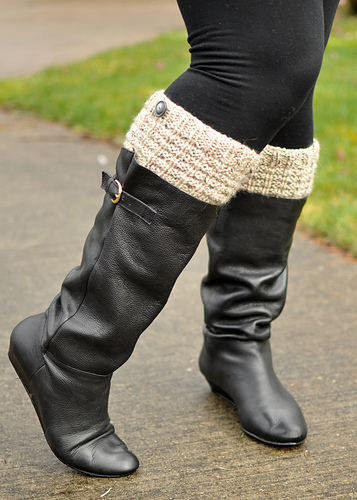 Ravelry: Waffle Knit Boot Cuffs pattern by Nona Davenport