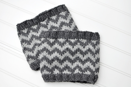 Ravelry: Chevron Boot Cuffs pattern by Nona Davenport