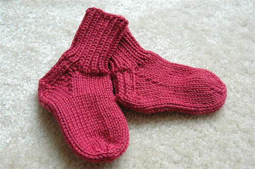 Ravelry: Basic Baby Sock in Worsted Weight pattern by Nona Davenport