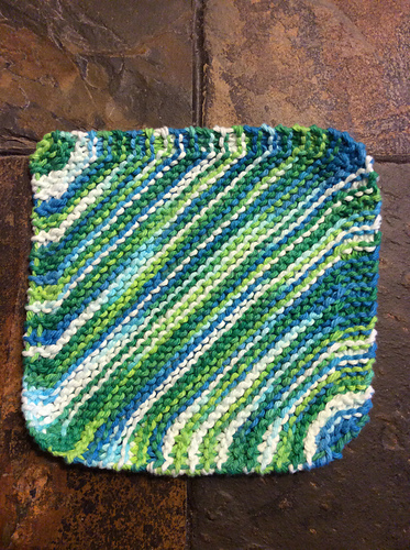 Ravelry: Diagonal Dishcloth pattern by Eary Knitting