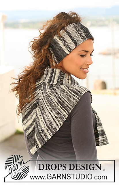 Ravelry: 122-32 b - Grey Parade Scarf pattern by DROPS design