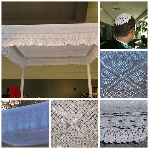 Ravelry: Heirloom Chuppah and Kippah pattern by Jane Elliott
