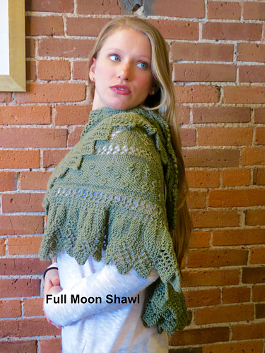Ravelry: Phases of the Moon Shawls-Crescent,Gibbous,Full pattern by ...