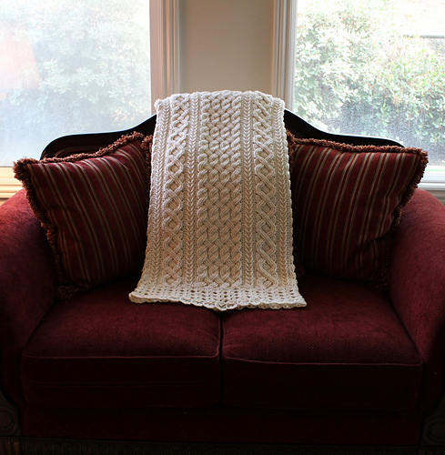 Ravelry: Braemar Cable Blanket pattern by Noelle Stiles
