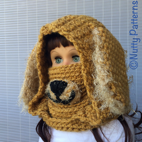 Ravelry: Dog Hooded Cowl pattern by Bina Alper