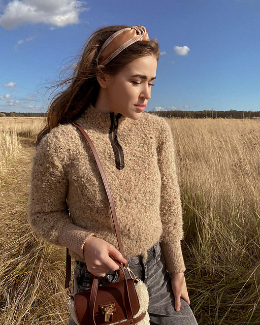 Ravelry: “LAMB with a zipper” Jumper pattern by Olga Grishina