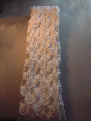 Ravelry: Feather Boa Sleeve Scarf pattern by Carol Lindsay