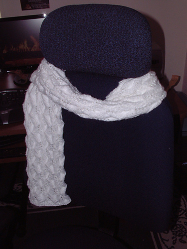 Ravelry: Feather Boa Sleeve Scarf pattern by Carol Lindsay