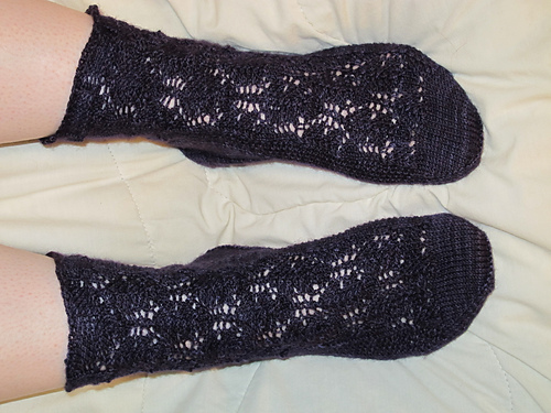 Ravelry: Thistle Lace Socks pattern by Margie Dougherty