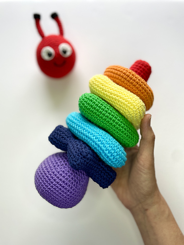 Ravelry: Caterpillar Stacking Toy pattern by Lindsey Roe