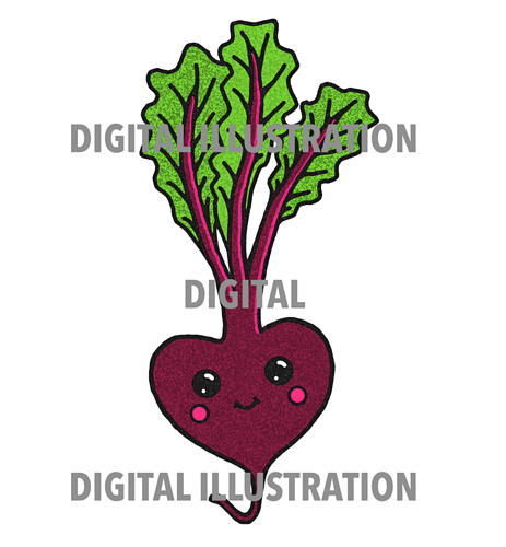 Ravelry: Heart Beet Amigurumi & Digital Illustration pattern by Oriana ...