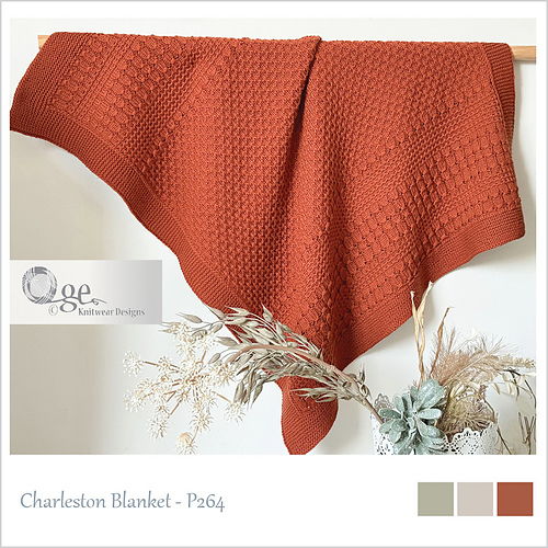Ravelry: Charleston Blanket - P264 pattern by OGE Knitwear Designs
