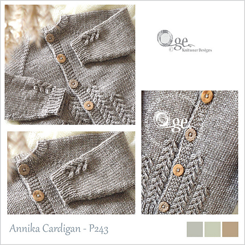 Ravelry: Annika Cardigan - P243 pattern by OGE Knitwear Designs