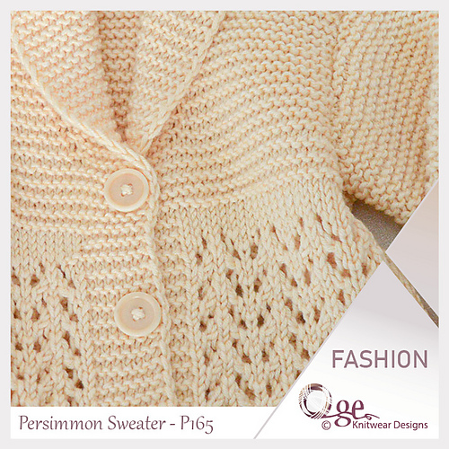 Ravelry: Persimmon Sweater - P165 pattern by OGE Knitwear Designs