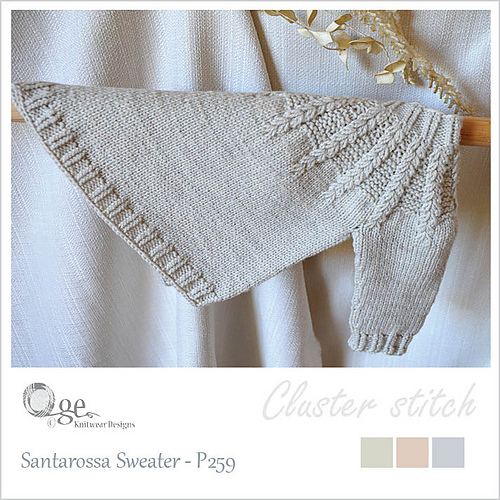 Ravelry: Santarossa Sweater - P259 pattern by OGE Knitwear Designs
