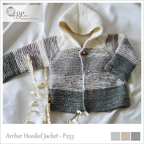 Ravelry: Archer Hooded Jacket - P253 pattern by OGE Knitwear Designs
