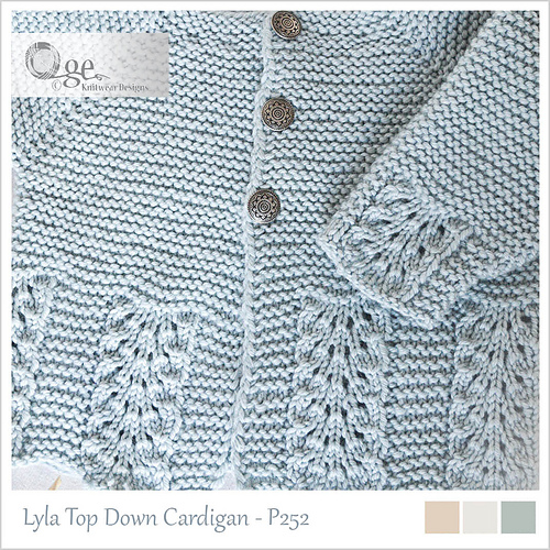 Ravelry: Lyla Top Down Cardigan - P252 pattern by OGE Knitwear Designs