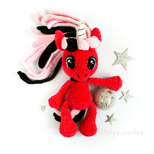 Ravelry: Rainbow Unicorn (my little pony) pattern by Olya Usoltseva