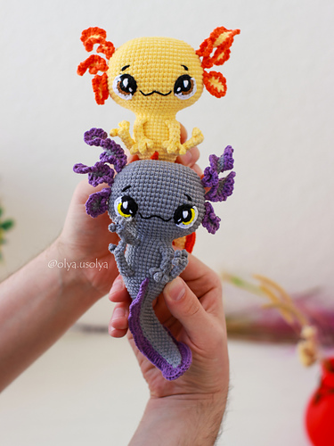 Ravelry: Axolotl Finn pattern by Olya Usoltseva