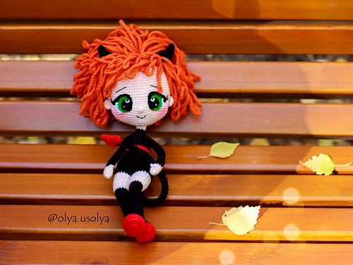 Ravelry: Little Devil Chibi Doll pattern by Olya Usoltseva