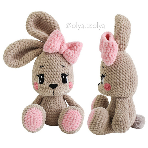 Ravelry: Sweetheart Bunnies pattern by Olya Usoltseva