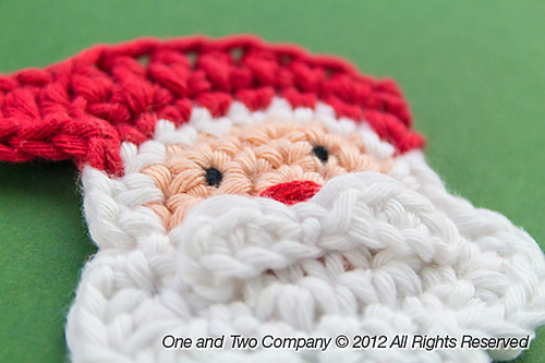 Ravelry: Santa Applique pattern by Carolina Guzman