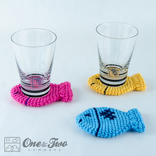 Ravelry: Colorful Fish Coaster pattern by Carolina Guzman