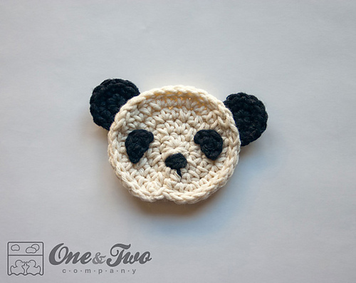 Ravelry: Panda Applique pattern by Carolina Guzman