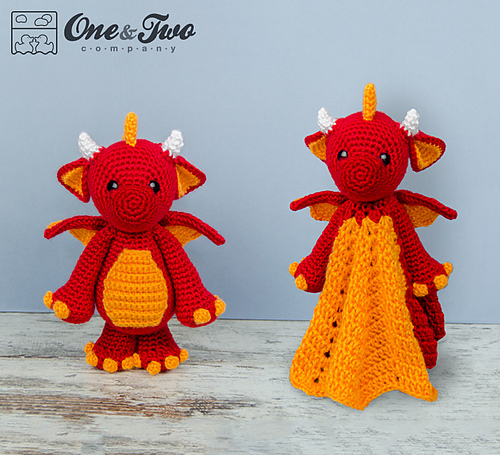 Ravelry: Felix the Baby Dragon Lovey and Amigurumi Set - patterns