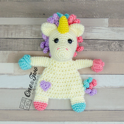 Ravelry: Sparkle the Unicorn Cuddler pattern by Carolina Guzman