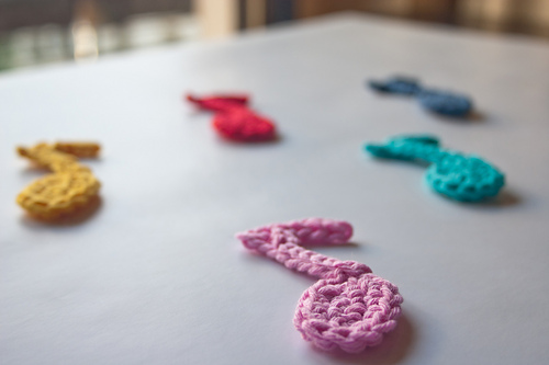 Ravelry: Musical Note Applique pattern by Carolina Guzman