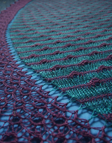 Ravelry: Humbug Shawl pattern by Anna Richardson