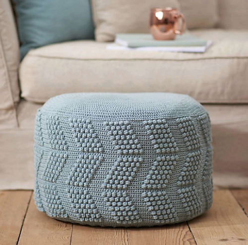Ravelry: Chevron footstool pattern by Lucy Croft