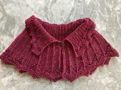 Ravelry: Collared Knitted Capelet pattern by Rebecca Harmon