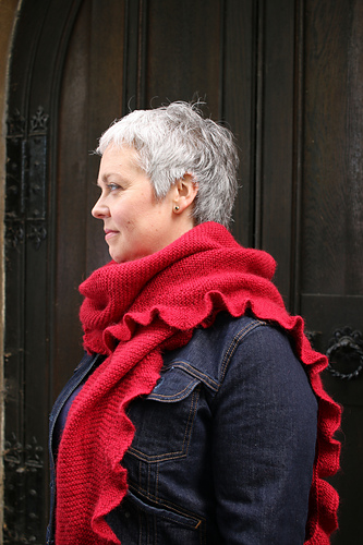 Ravelry: Amelia Ruffle Scarf pattern by Alison Moreton