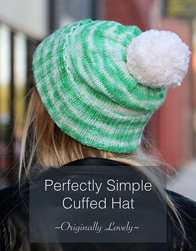 Ravelry: Perfectly Simple Cuffed Hat pattern by Kaitlin Barthold