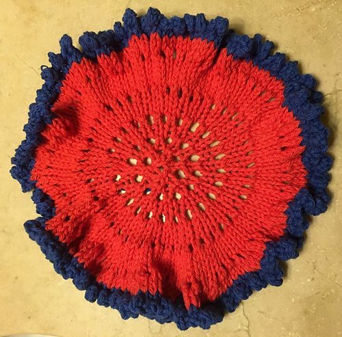 Ravelry: Frilly Circular Washcloth pattern by Sarah E. White