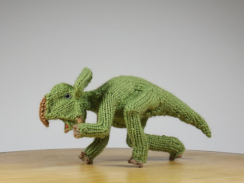 Ravelry: Protoceratops family pattern by Tony Goddard