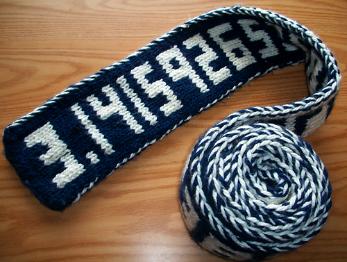 Ravelry: Pi Digits Scarf pattern by Christina J