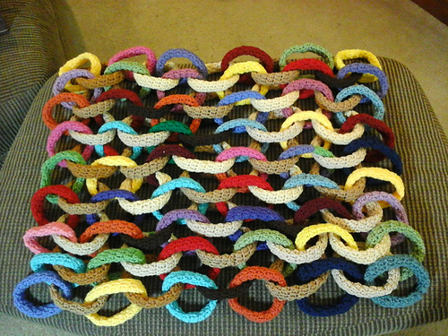 Ravelry: Chain Mail Throw (Crochet) pattern by Luthvarian