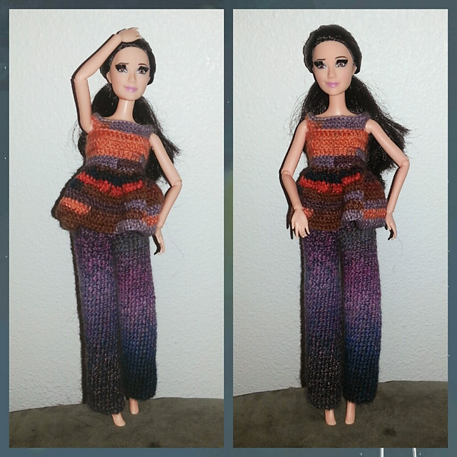 Ravelry: barbie ruffle top pattern by paperdoll mom