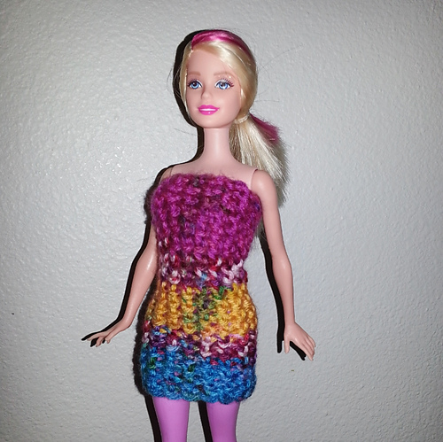 Ravelry: Super Easy Barbie Short Dress pattern by paperdoll mom