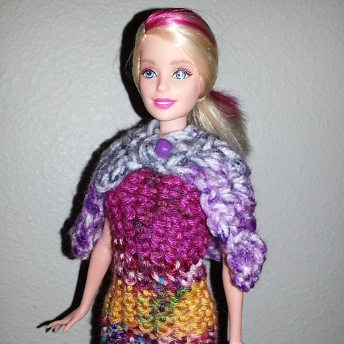 Ravelry: Barbie Mini Cape pattern by paperdoll mom