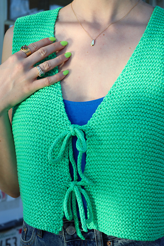 Ravelry: Gushy Garter Vest pattern by Park Williams