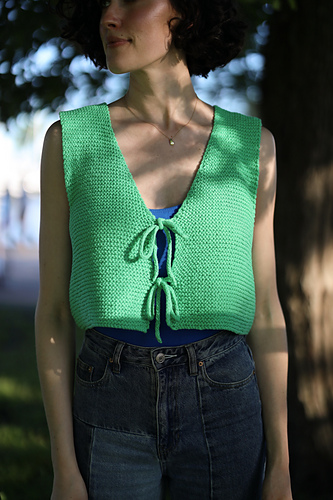 Ravelry: Gushy Garter Vest pattern by Park Williams