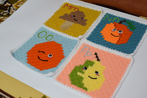 Ravelry: Apple, Broccoli, Carrot, Dewberry c2c design pattern by ...